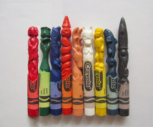16 Incredible Crayon Carvings - The Idea King