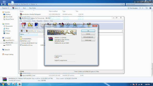 Winrar terbaru full version November 2015 ~ Blognya Anak Kosan