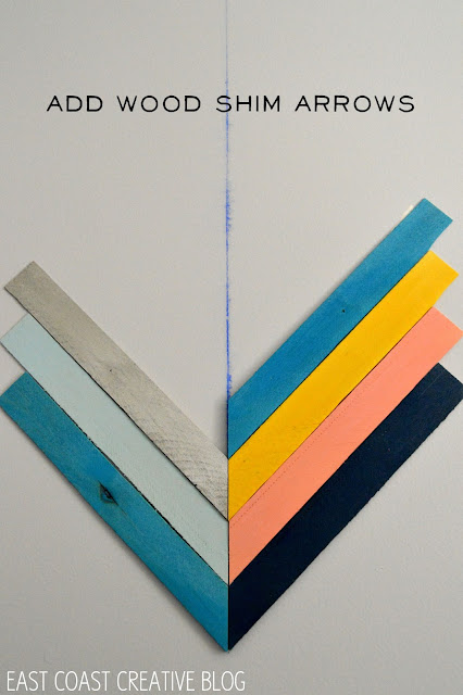 Wood Shim Wall Art {Tutorial} | East Coast Creative