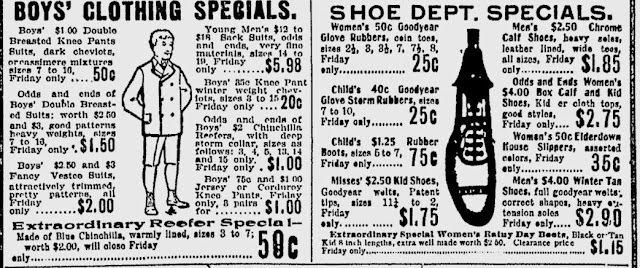 Turn of the Century America: GUSKY'S DEPARTMENT STORE AD