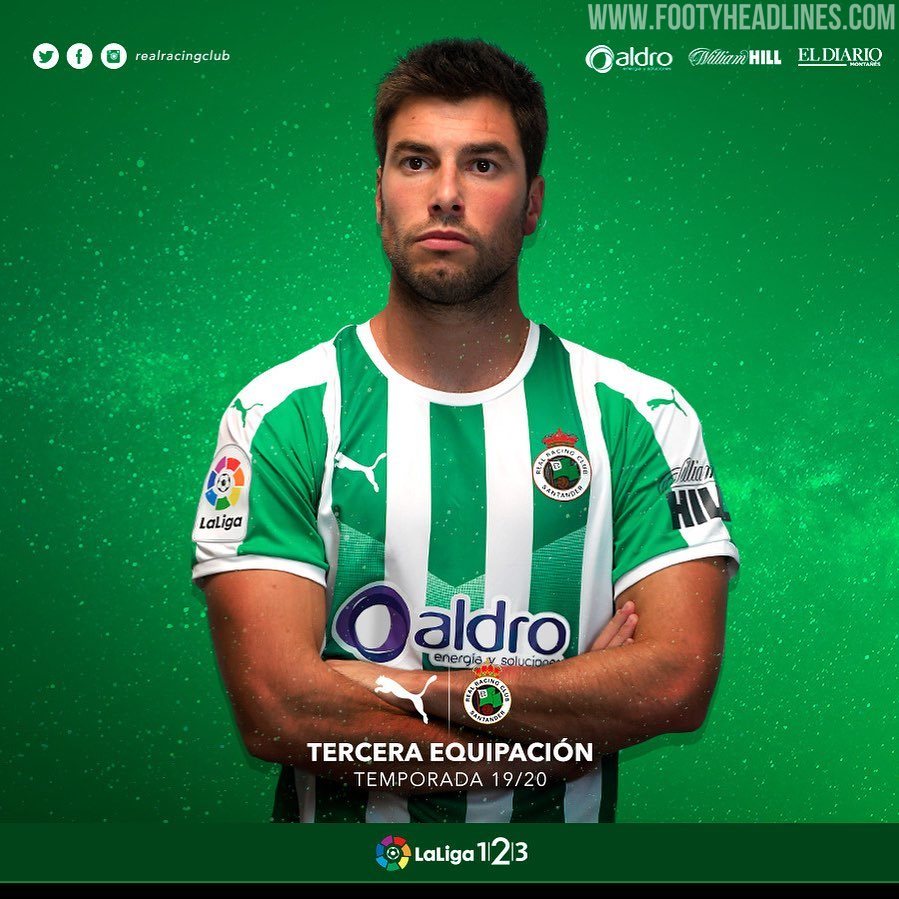 Racing Santander 19-20 Home, Away & Third Kits Revealed - Footy Headlines