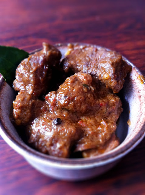 The Domestication of June: Beef Rendang : Spicy Beef Stew with Roasted ...
