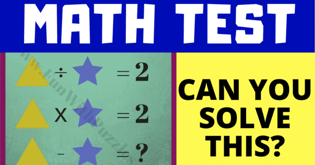Simultaneous Equations Math Brain Teasers with Answers