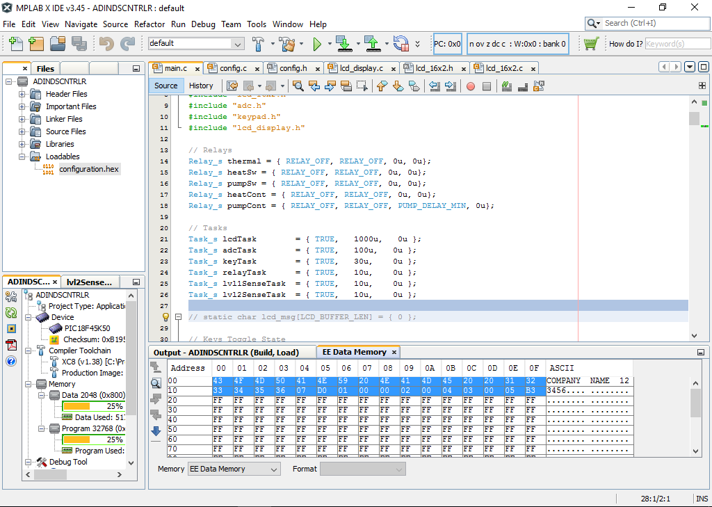 How to load EEPROM *.hex file in new MPLABX IDE? - Embedded Laboratory How to load EEPROM *.hex file in new MPLABX IDE? - Embedded Laboratory