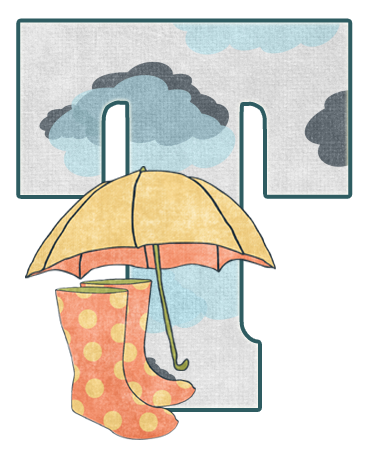 Abecedario Día de Lluvia. Raining Day Alphabet. - Oh my Alfabetos!