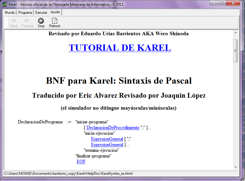 CompiladoresPoloMon: Karel