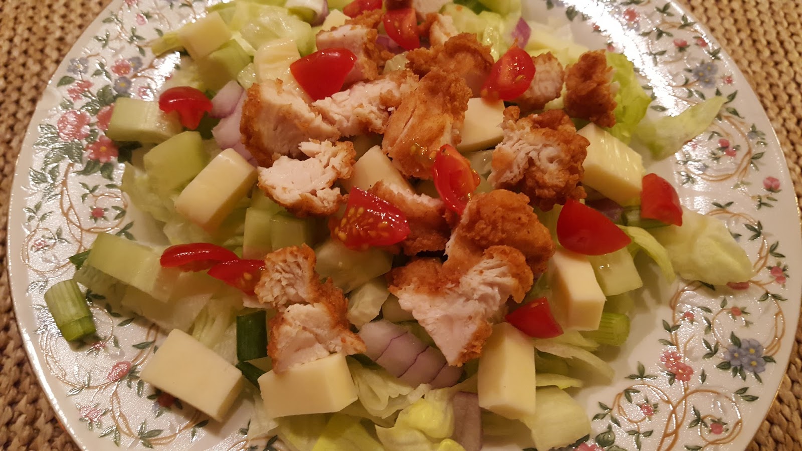 Fried Chicken Salad - Julias Simply Southern