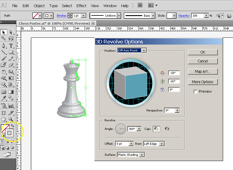 Queen of Graphics: Tutorial: How to draw 3D Chess Pieces In Illustrator
