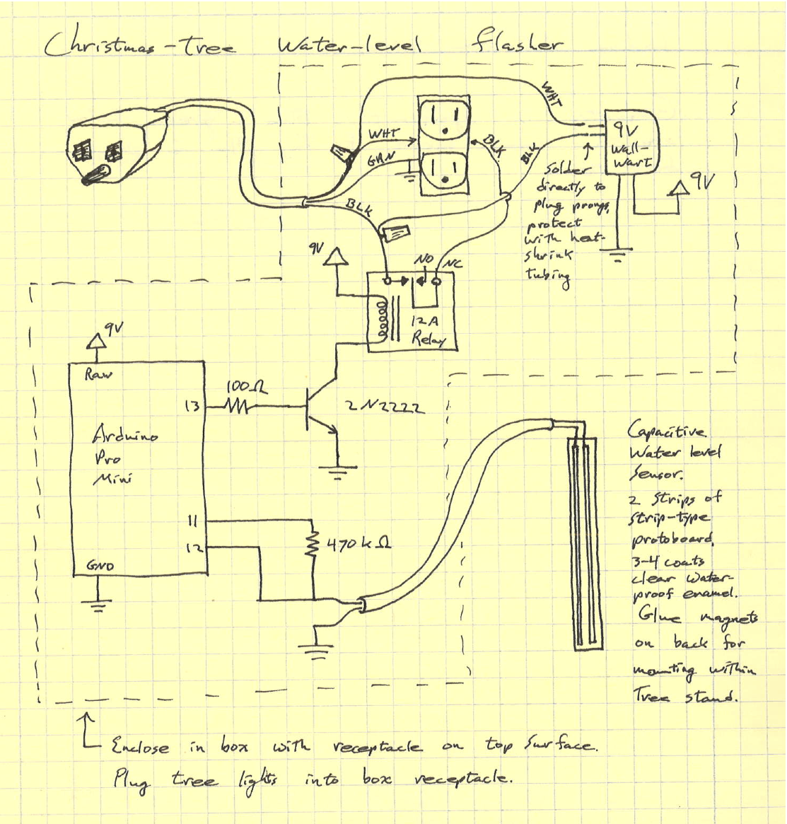 Hardware Hacks: Christmas-tree water-level alert