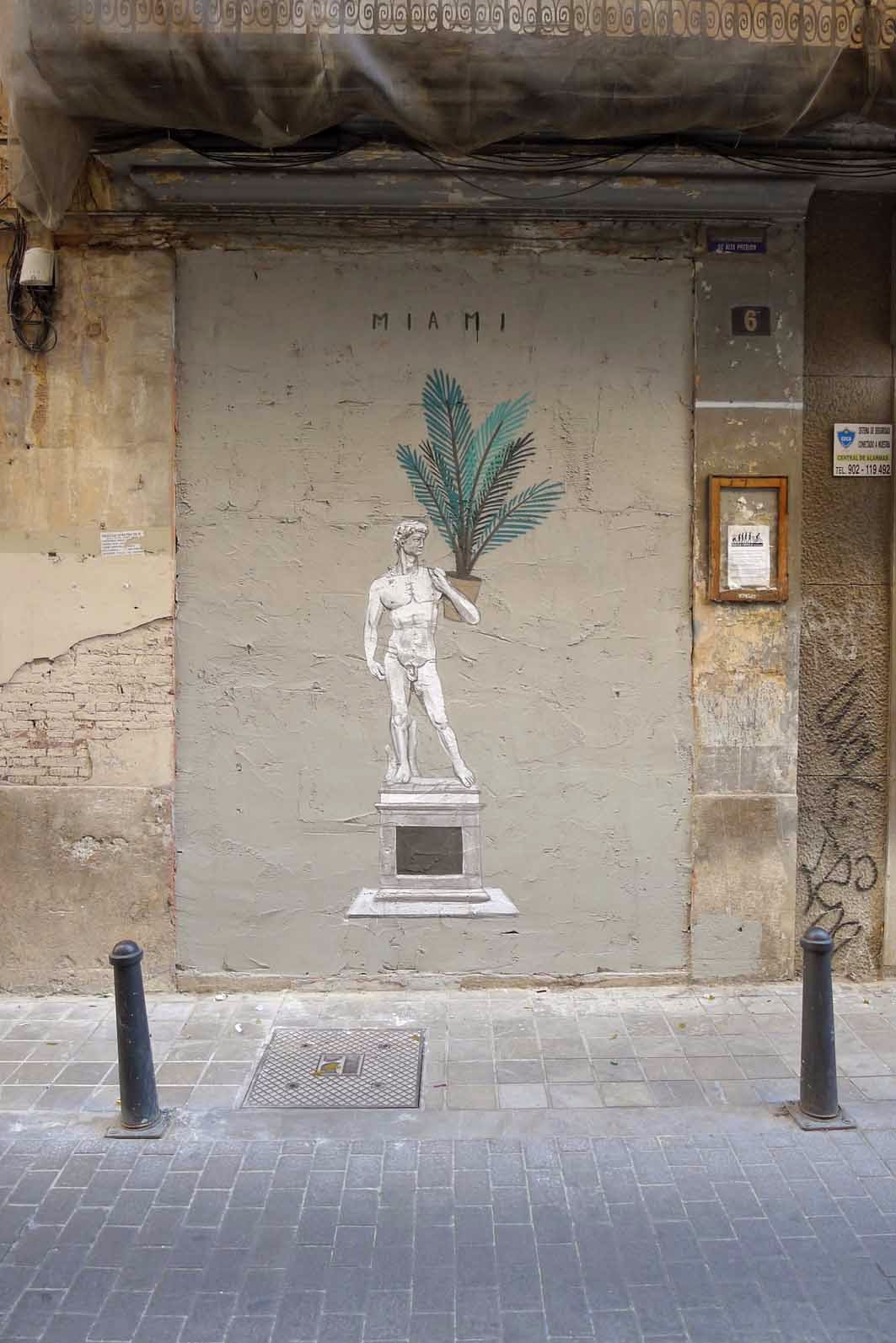 Escif “Miami” New Street Piece – Valencia, Spain – StreetArtNews
