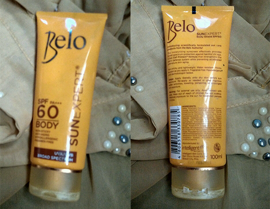 BELO ESSENTIALS: BELO INTENSIVE WHITENING BODY CREAM & BELO SUN EXPERT ...