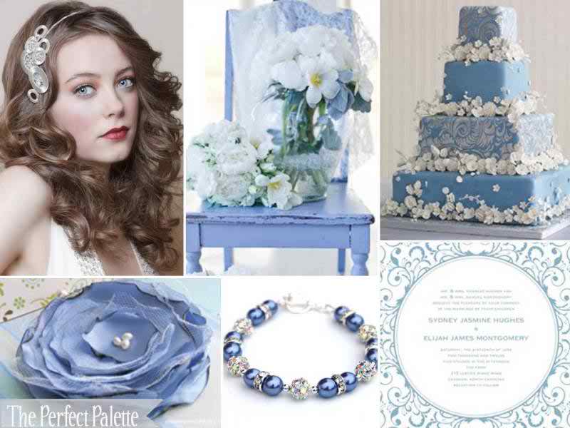 A Sweet Soiree: {Powder Blue, Gray + White} | The Perfect Palette