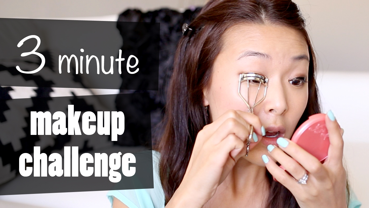 3 MINUTE MAKEUP CHALLENGE!! - From Head To Toe