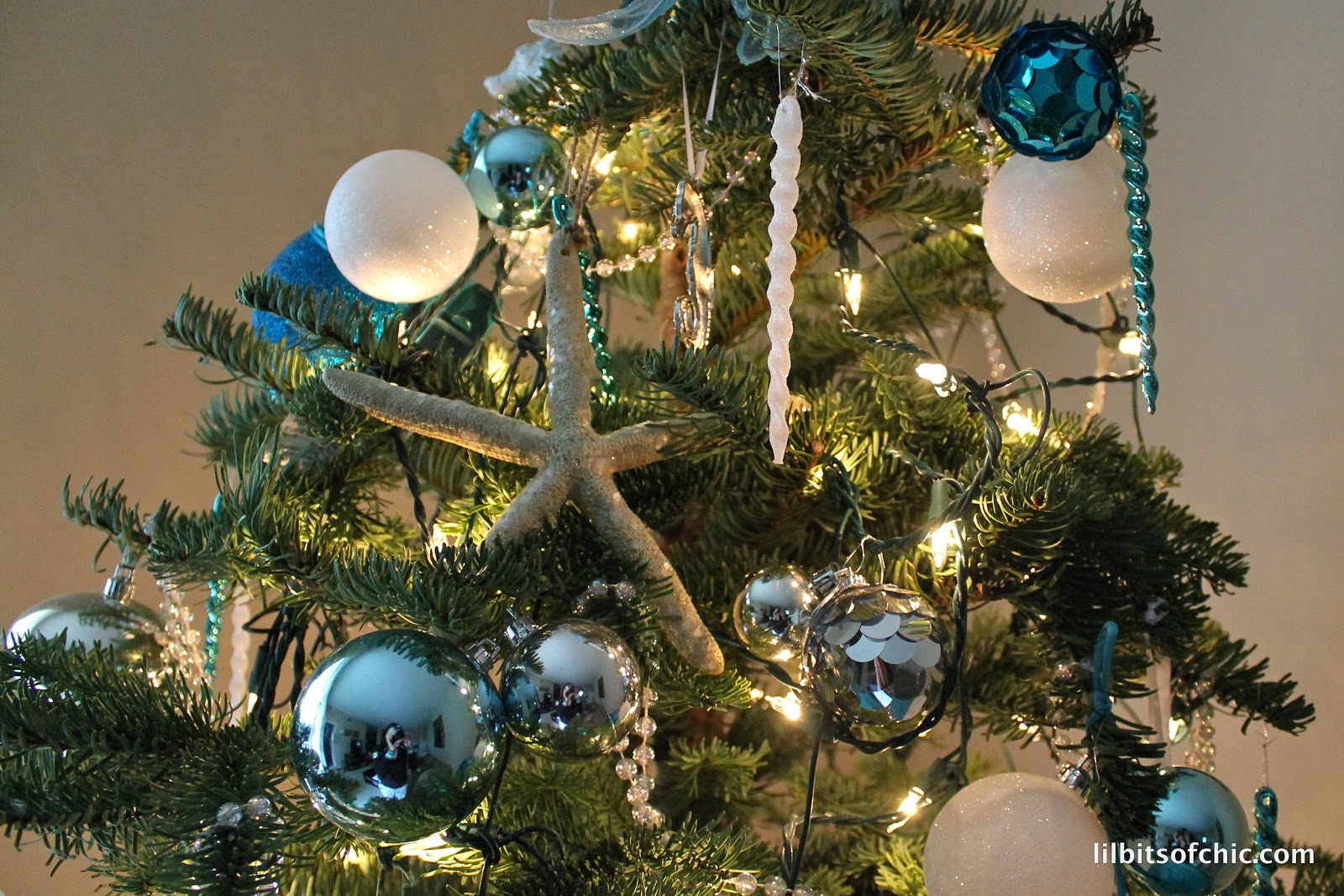 My Ocean Themed Christmas Tree - Lil bits of Chic