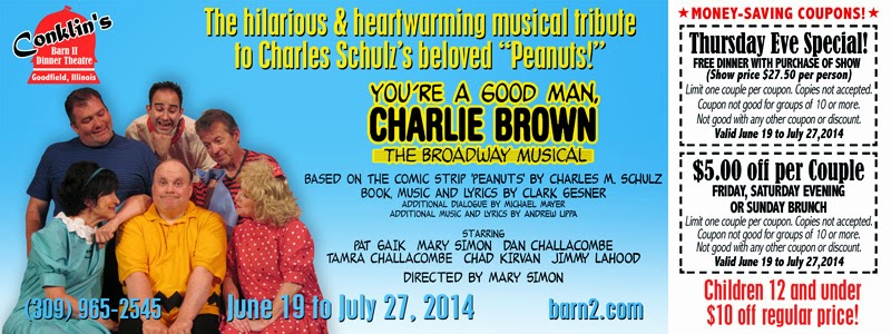 A Follow Spot: Happiness Is CHARLIE BROWN at Conklin's Barn II ...