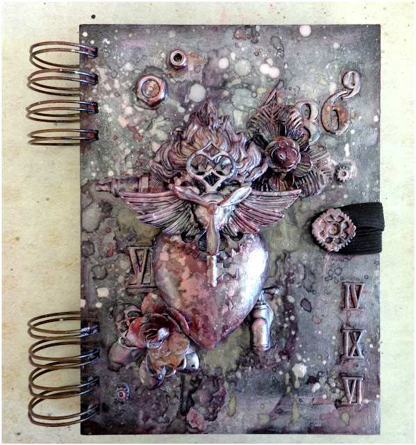 13 arts: Art Journal Cover with Step-By-Step Tutorial - by Jacqueline Moore