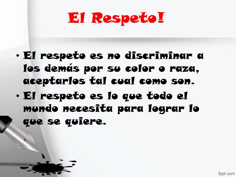 La Importancia Del Respeto Definicin Del Respeto