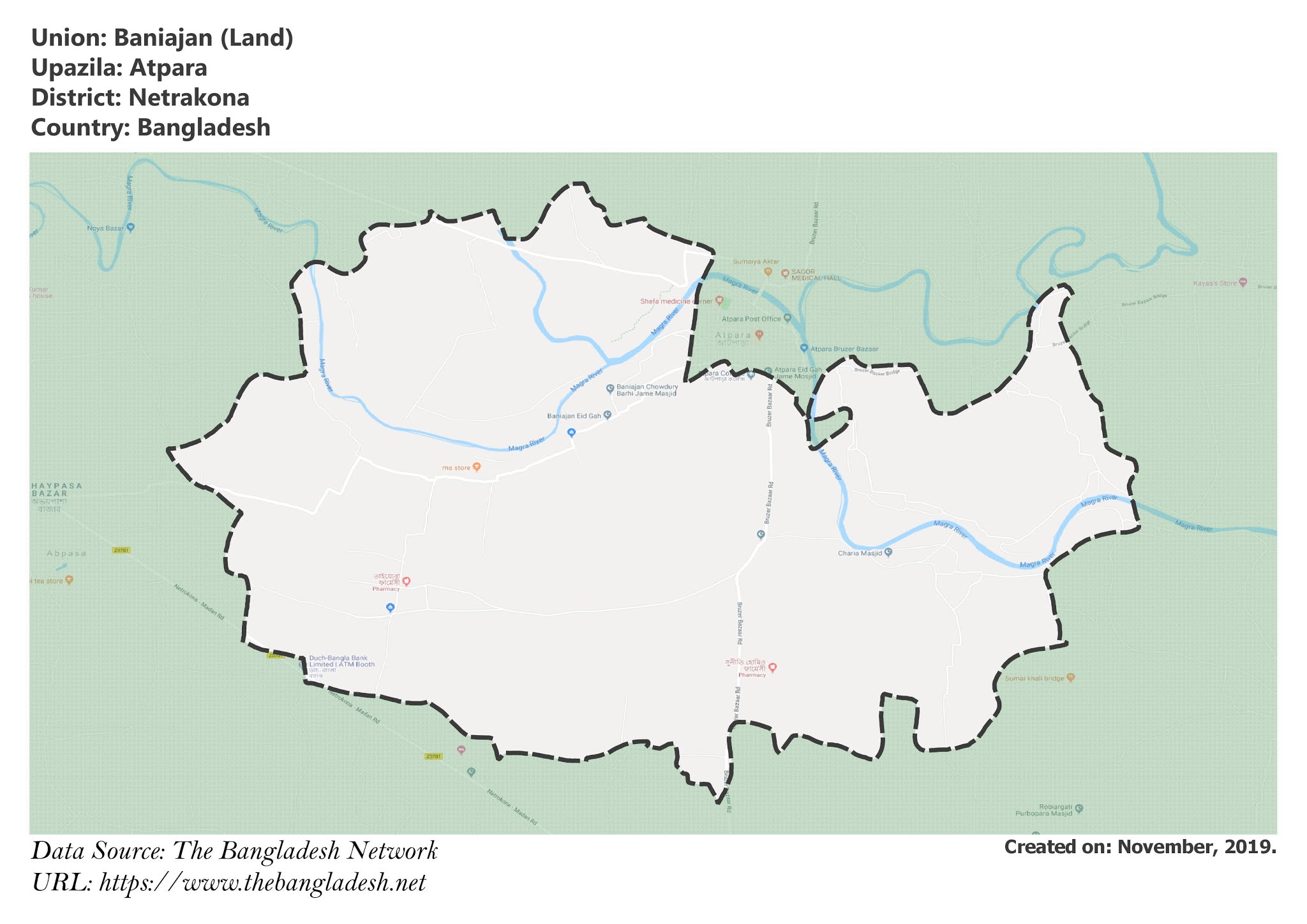 Baniajan Union, Netrakona