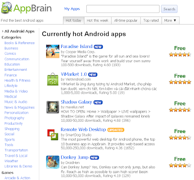 SmartDog Studio: Reached The Top 5 Hottest Apps in AppBrain