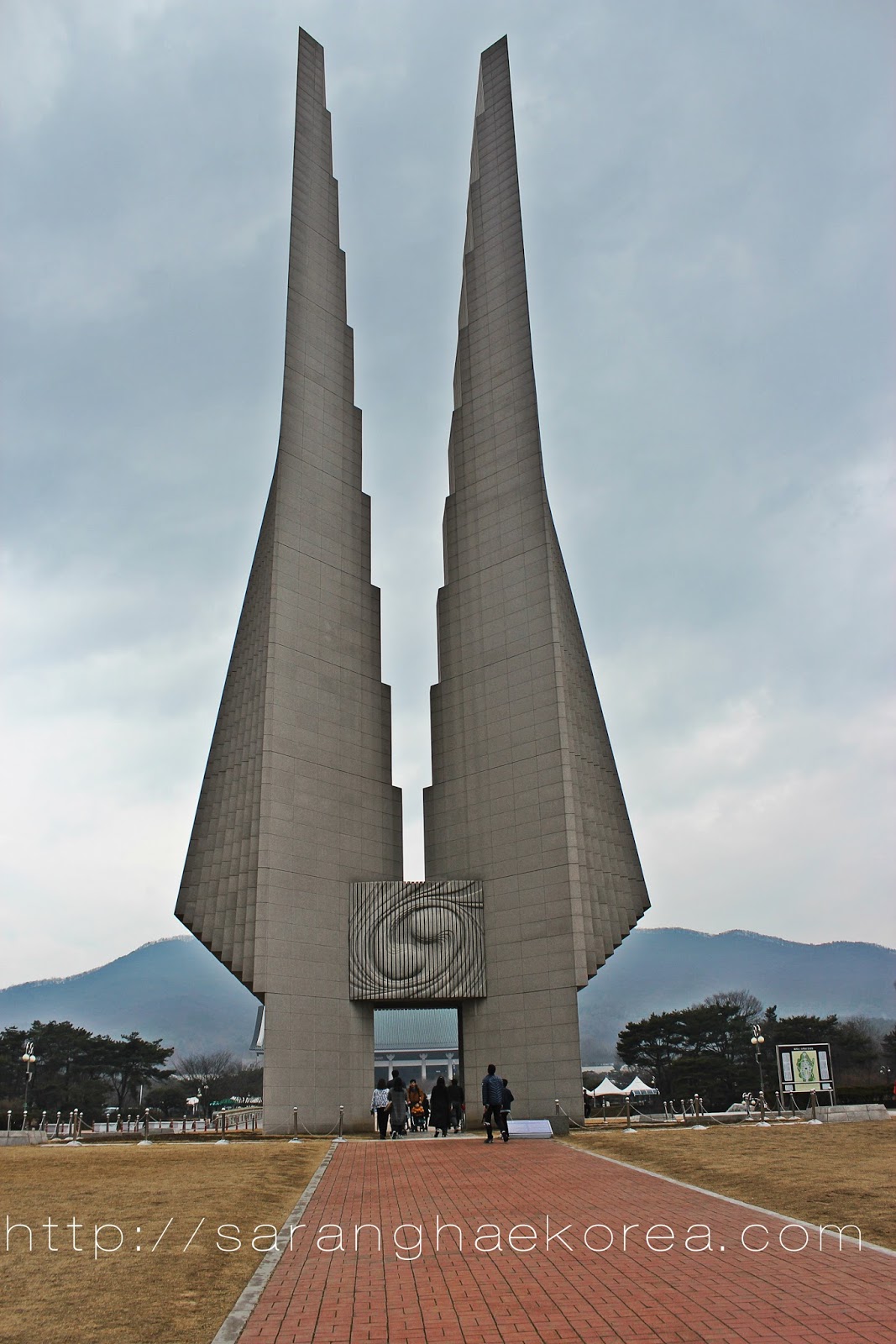 A Closer Look To The Monument To The Nation at The Independence Hall in ...