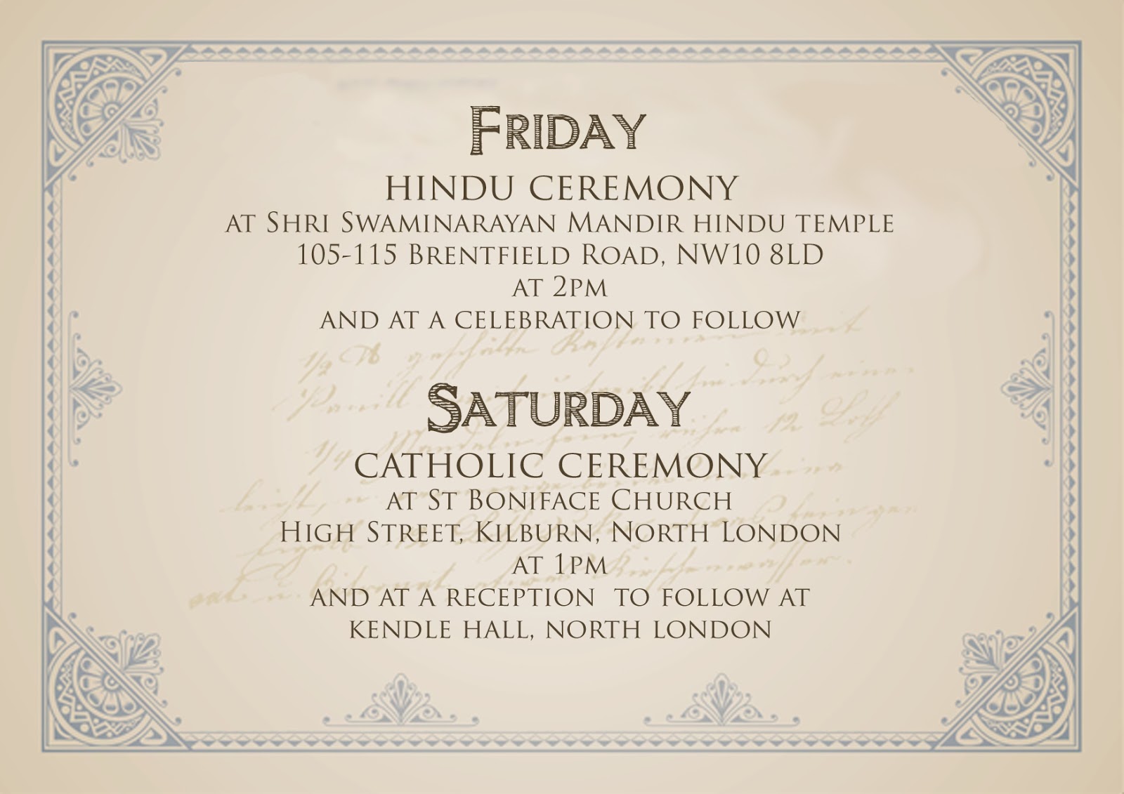 Knots and Kisses Wedding Stationery: A Vintage Colonial Themed Wedding ...