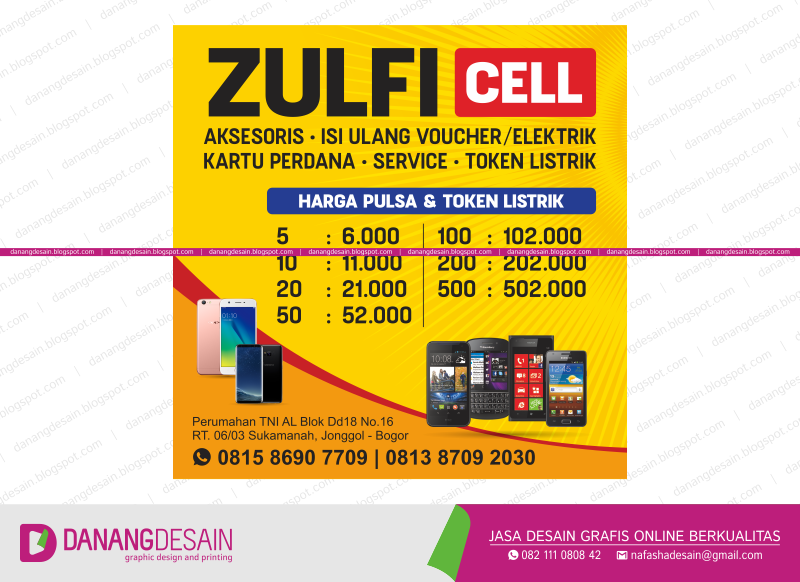 Contoh Desain Spanduk Banner Cellular / Counter - Contoh Desain Banner ...