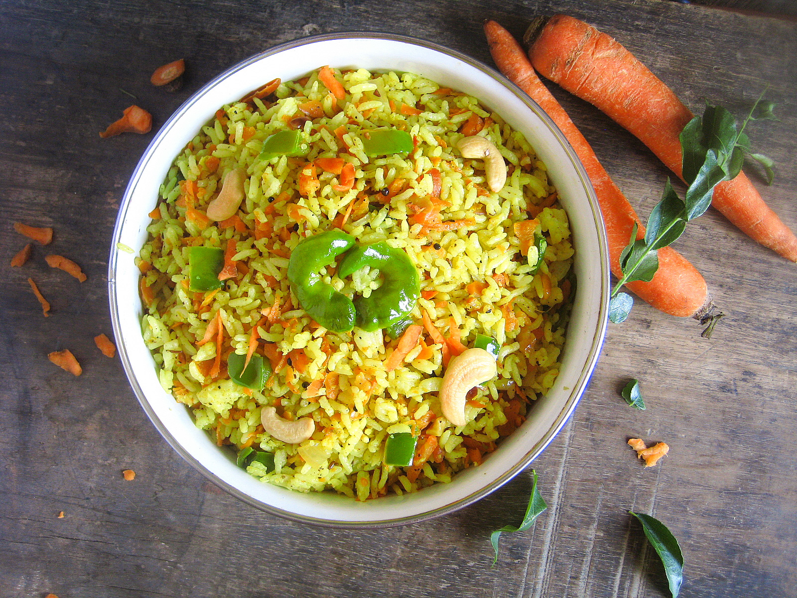 madhuri's kitchen: carrot fried rice / healthy carrot recipes