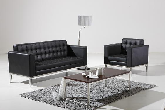 Cómo embellecer su Living Room con muebles de Cuero Negro : Diseño y ...