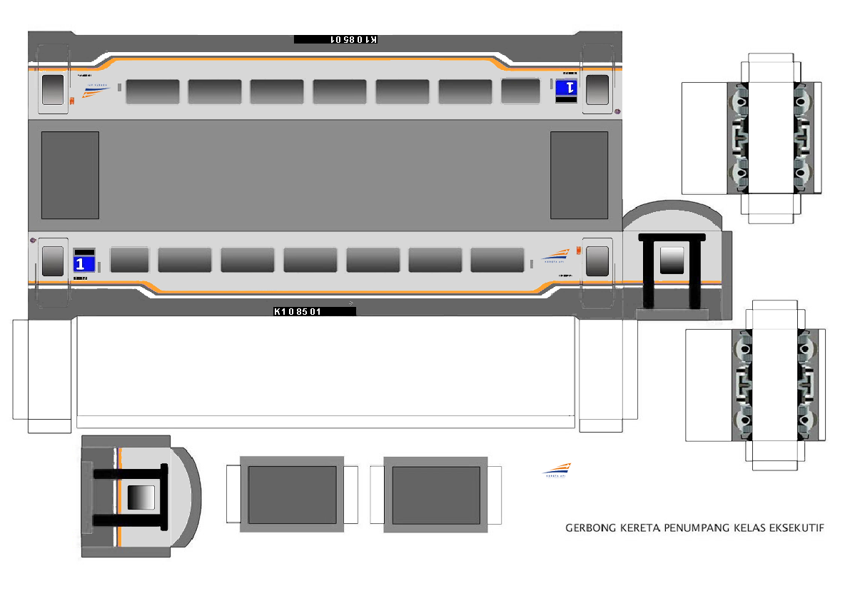 paper craft kereta api indonesia: Paper Craft kereta api indonesia