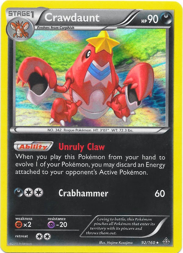 Crawdaunt -- Primal Clash Pokemon Card Review | PrimetimePokemon's Blog