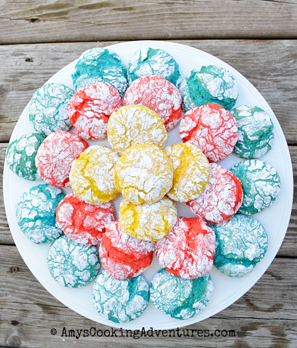 Colorful Crinkle Cookies: SRC