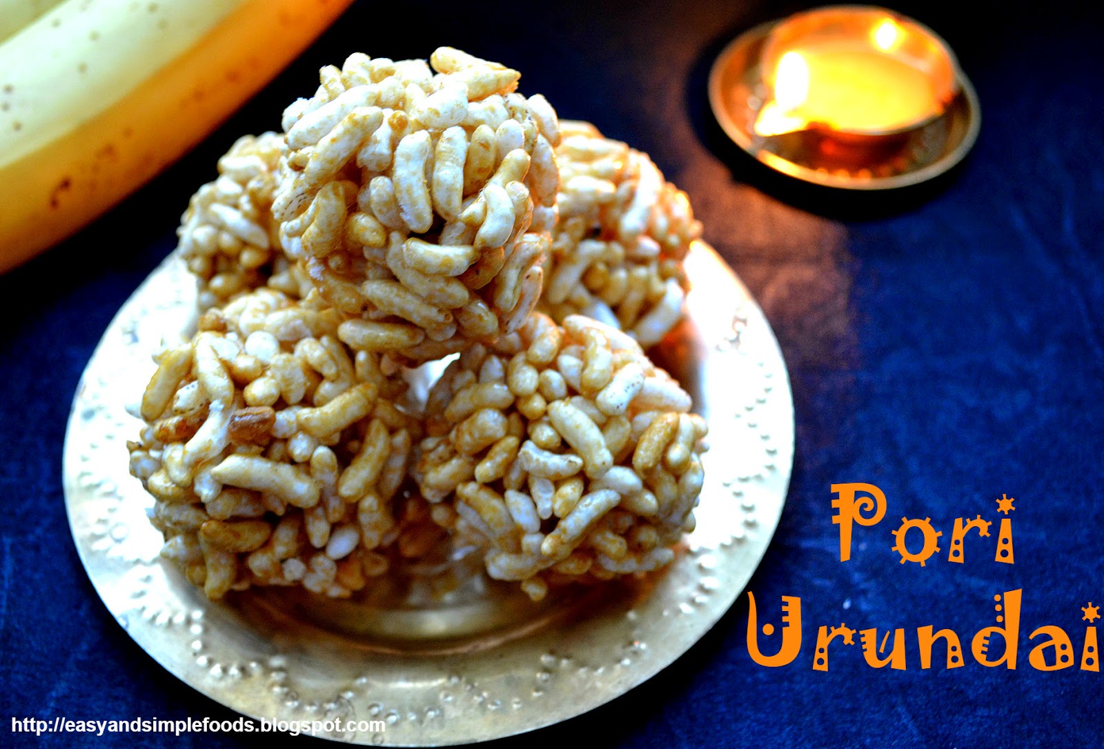 easy and simple foods: Pori Urundai