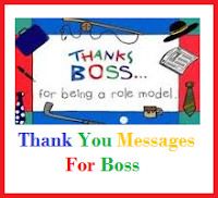 Appreciation Messages and Letters! : Boss For Support