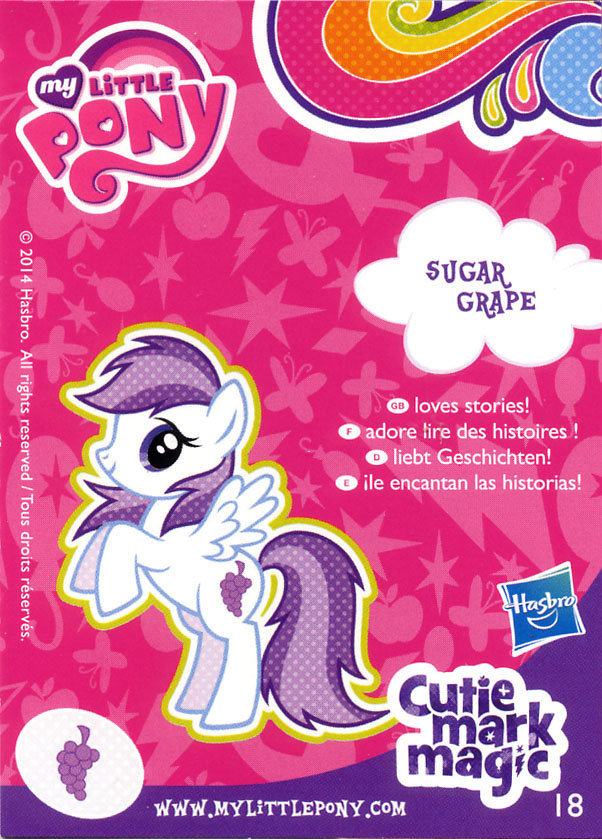 MLP Sugar Grape Blind Bag Cards | MLP Merch
