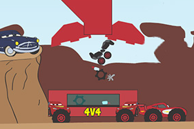 My Flash Game List: Cars Toon Mcporter (汽车总动员拖车)