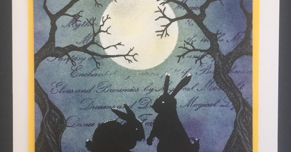 A Crafting Niche: Midnight Meandering Rabbits (Lavinia Stamps) Card