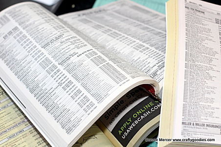crafty goodies: Try It Tuesday~ out dated phone books, keep em'!!!!