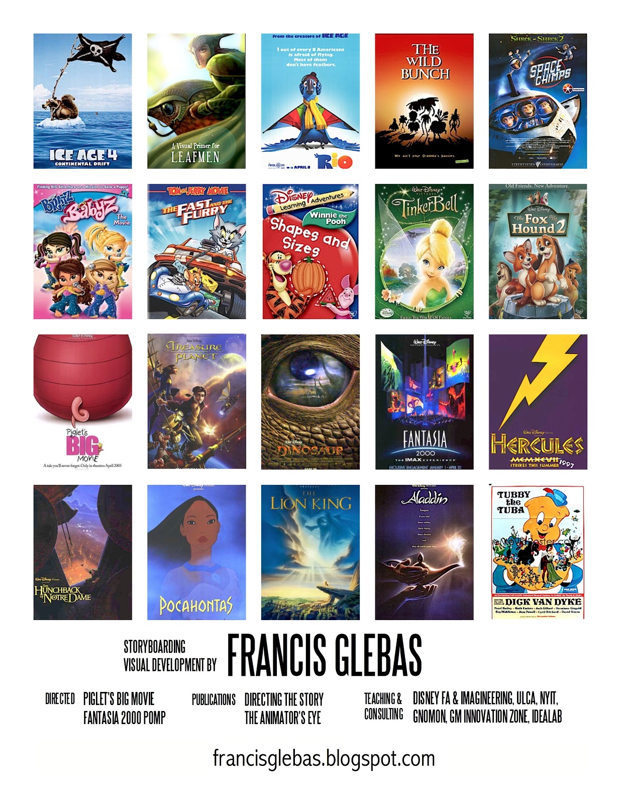 Francis Glebas - Critical Opalescence: Francis Glebas One sheet resume