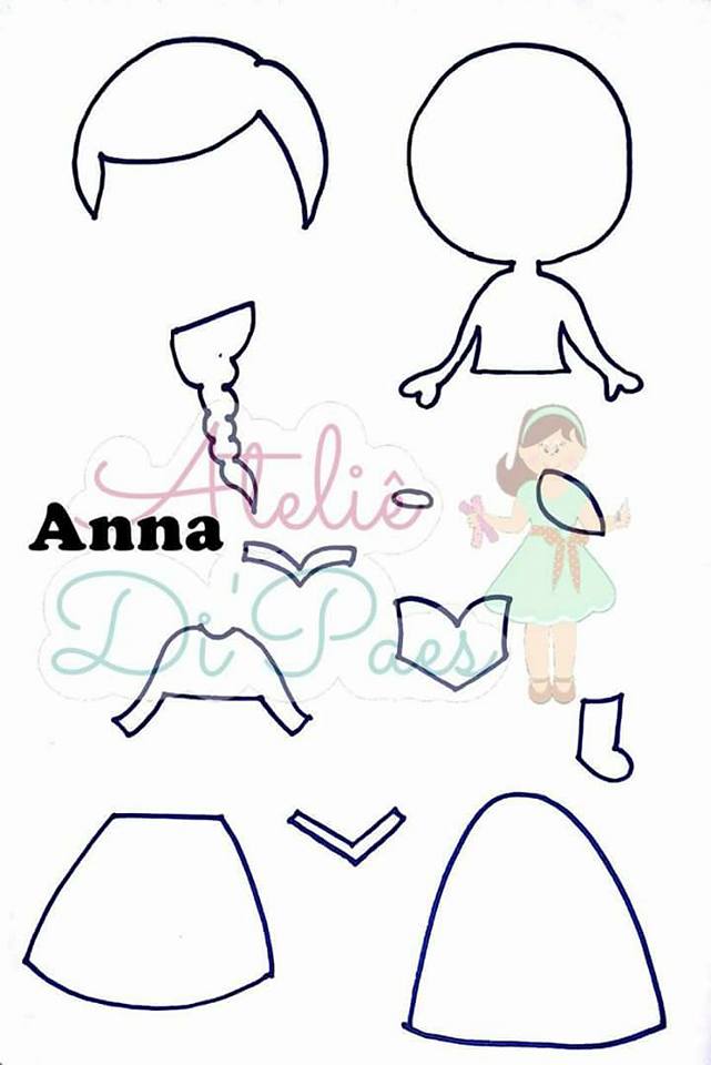 Eu Amo Artesanato: Princesa Elsa e Anna de Frozen em Eva com Molde