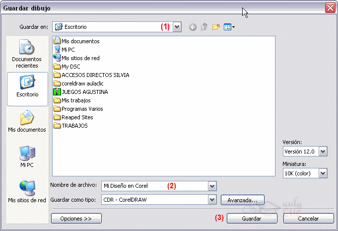 Plan de Evaluación : Guardar o Guardar Cómo y Combinar Correspondencia