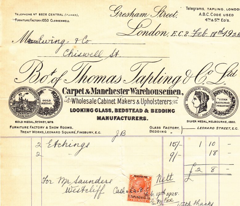 COSGB: Thomas Tapling & Co. Ltd.