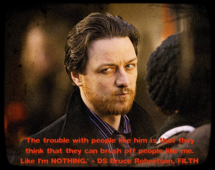 The League of Austen Artists: James McAvoy: Movie review: Filth (5 stars)