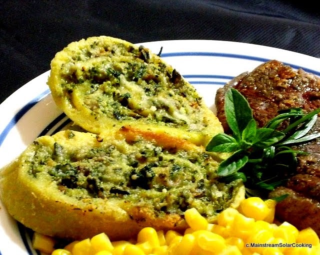 Solar Cooking for Mainstream Cooks: Rotolone with Collard Greens ...