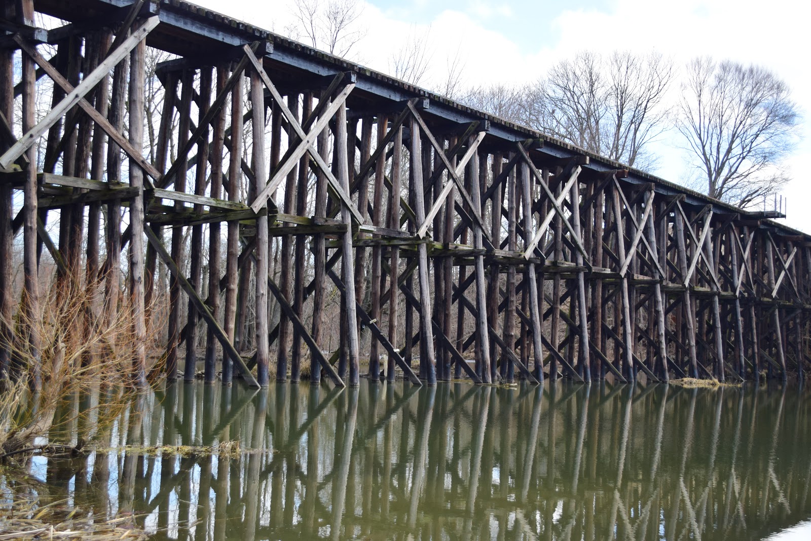 My NEW Uneventful Life : Wooden Trestle Bridge - Five on Friday