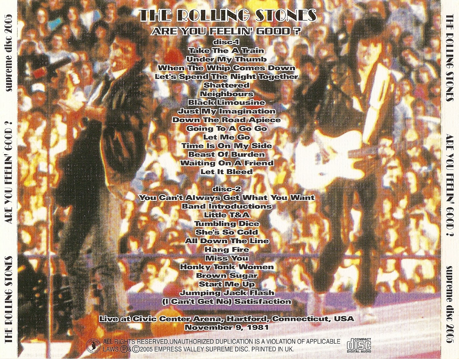 World Of BOOTLEGS: BOOTLEG : The Rolling Stones - 'Are You Feelin' Good ...