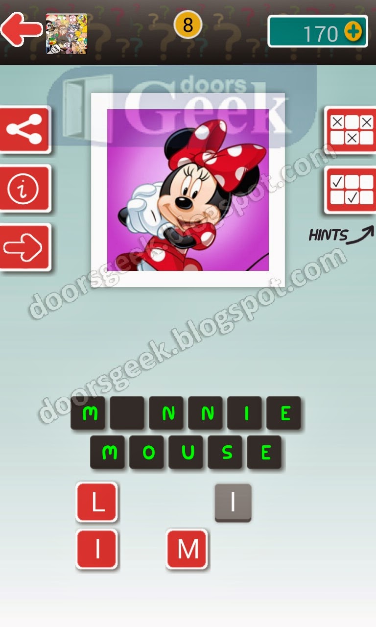 Guess The Cartoon Level 37-8 ~ Doors Geek