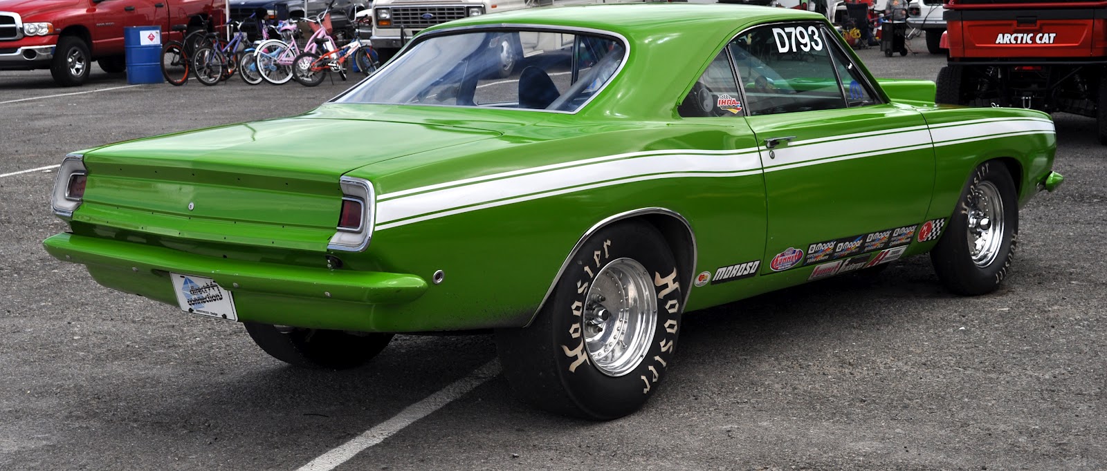 Just A Car Guy: Mopar Muscle cars from all over the pits at Mopars at ...