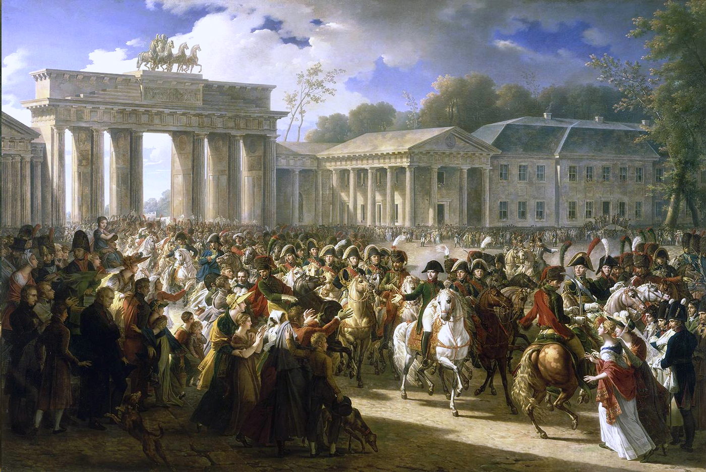 Peinture Française du 19ème Siècle: Napoleon in Berlin (1810)