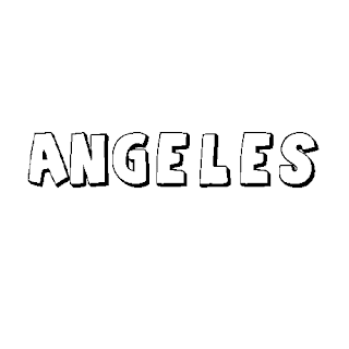 Nombre Angeles para colorear - COLOREA TUS DIBUJOS