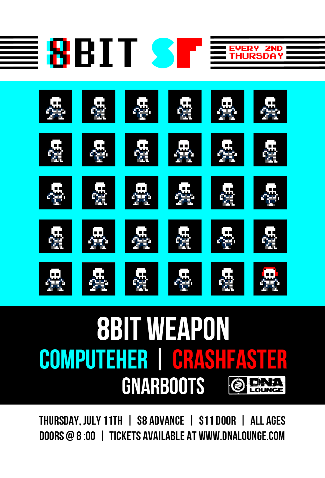 8bitSF: 8 Bit Weapon, ComputeHer, crashfaster & Gnarboots 7.11.13